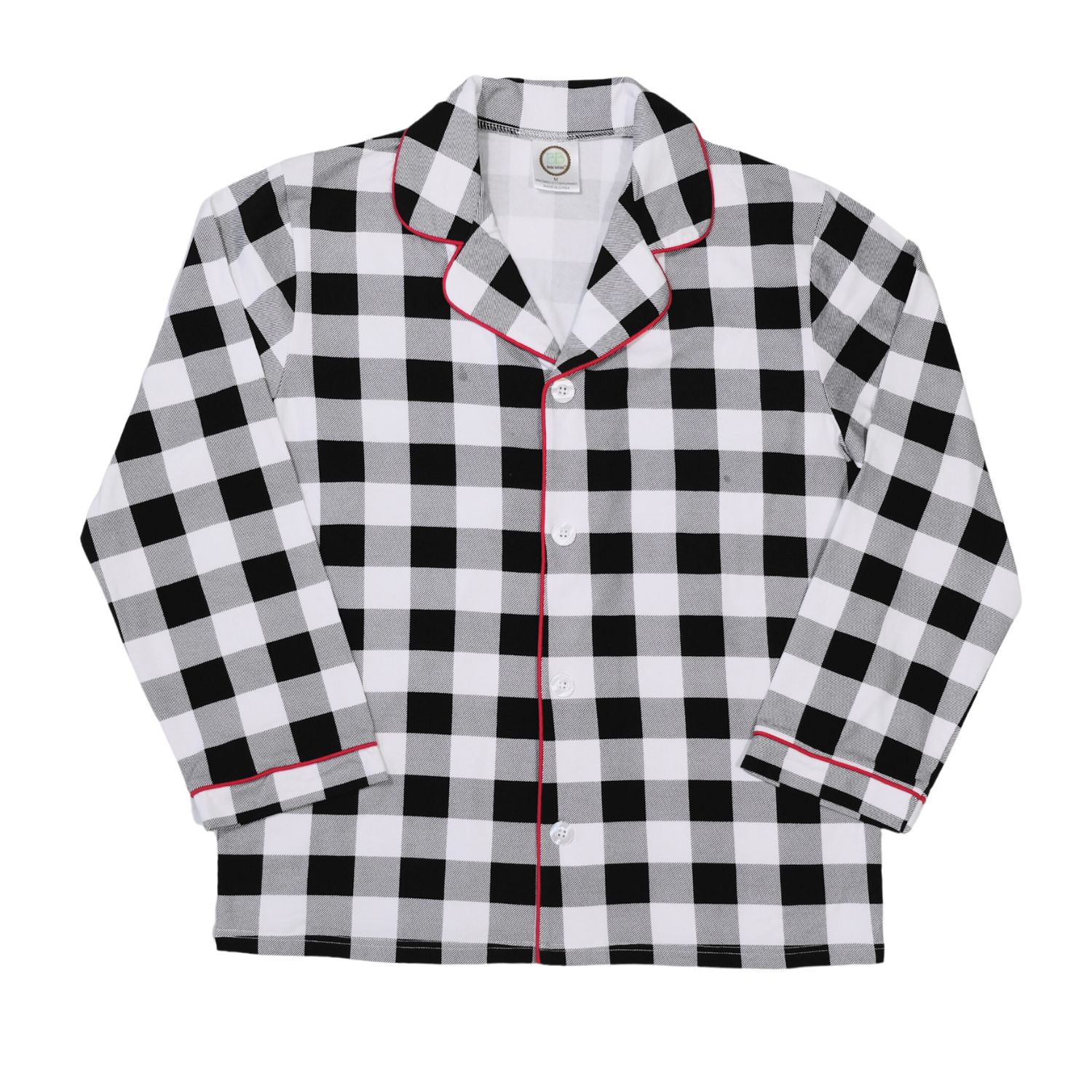 2022 Blank Christmas Pjs - Adult Shirt Only - Button Up Style Top