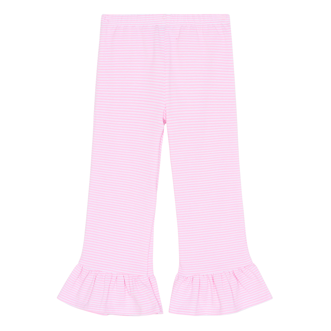 Girl's Striped Boutique Ruffle Pants